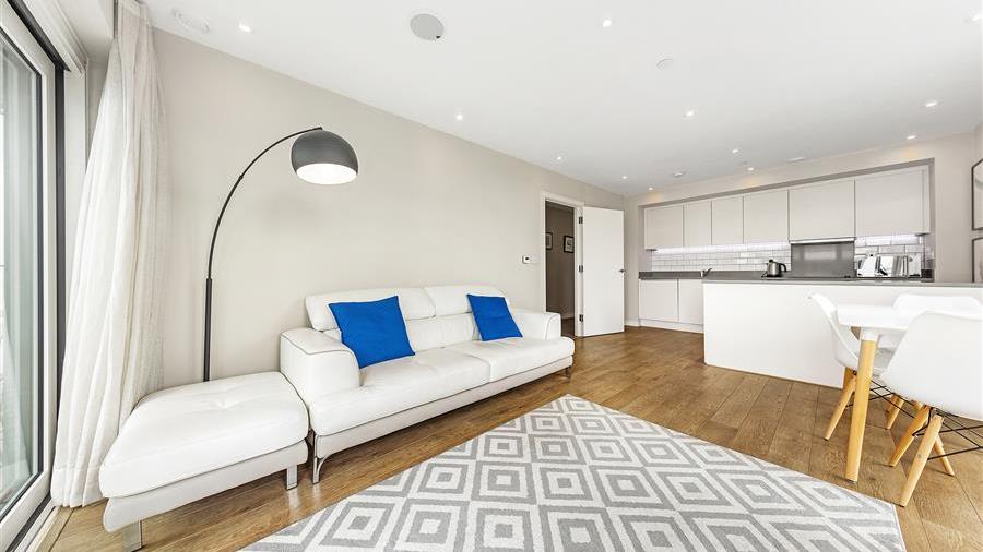 Flat for sale in Witham House, Enterprise Way, SW18 featuring a balcony ...