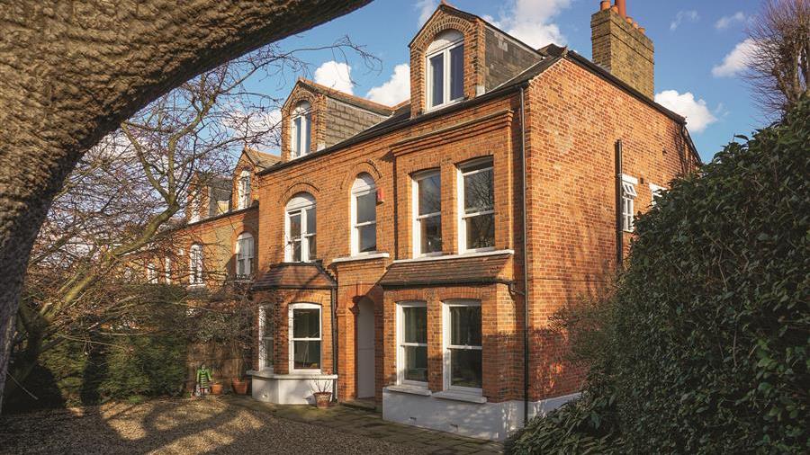 Property for sale in Erpingham Road, SW15 featuring a garden, a garage ...