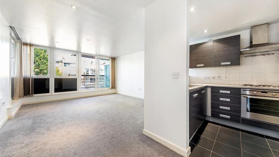 Flat for sale in Phoenix Way, SW18 featuring a balcony and underground ...
